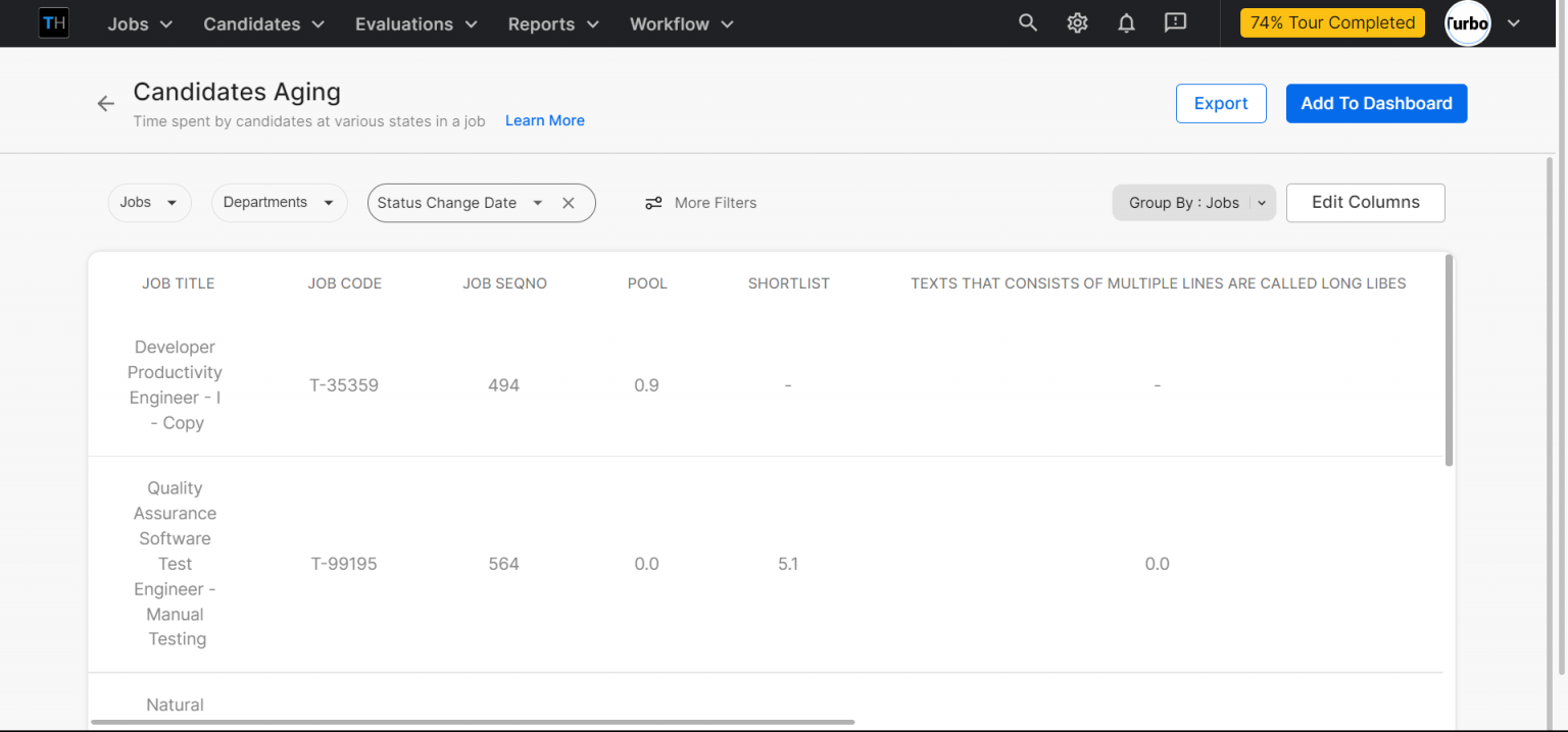 TurboHire Recruiting Report Updates - Resources
