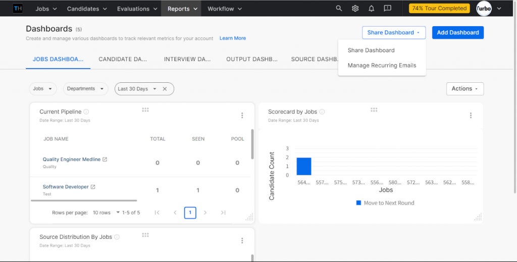 TurboHire Recruiting Report Updates - Resources