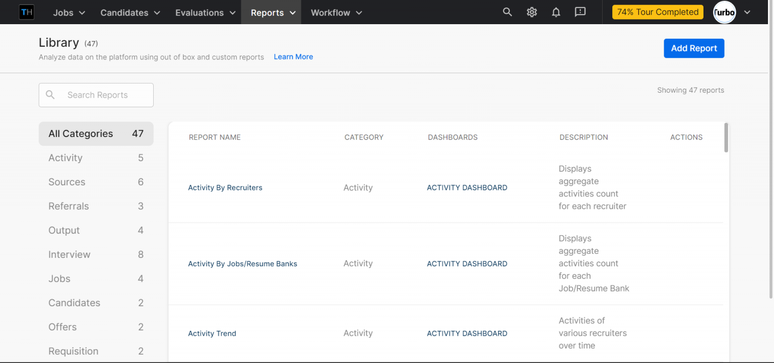 TurboHire Recruiting Report Updates - Resources